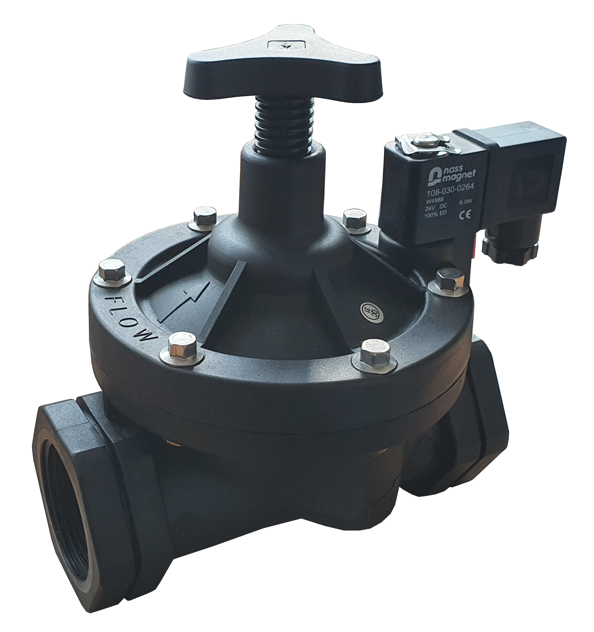 11/2 BSP Nylon water solenoid valve 0.3-10 Bar 2/2 N/Closed