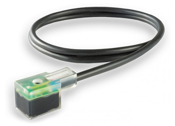 IP65 Industrial form connector 21x28.5mm with LED circuit pre-wired